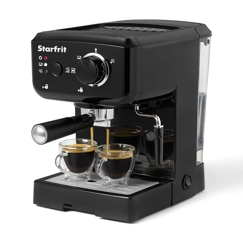 Starfrit 024005-001-0000 Cappuccino Espresso Machine, Standard, Black