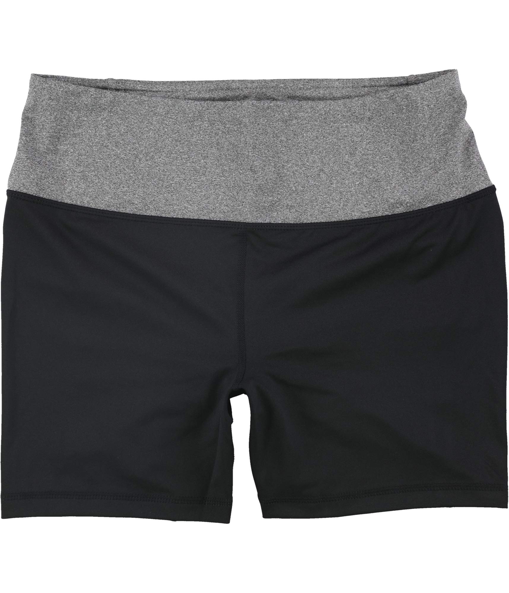 Reebok Womens Fitted Highrise Athletic Compression Shorts, Black, Small