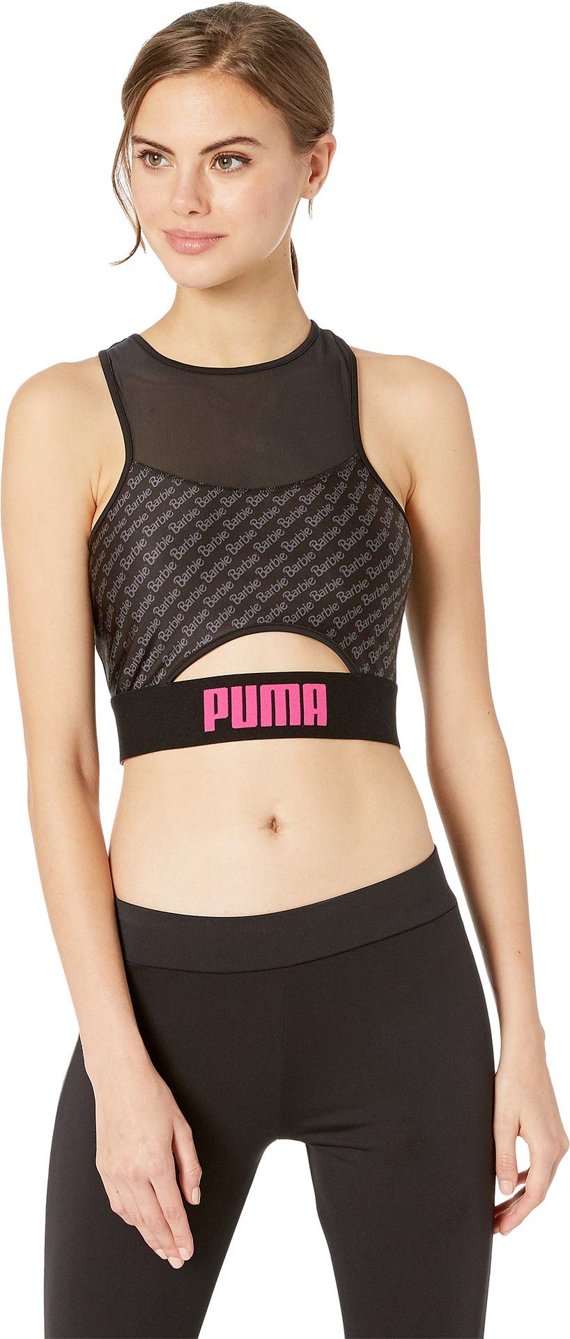 Puma Women's X Barbie Crop Top, Black, X-Large
