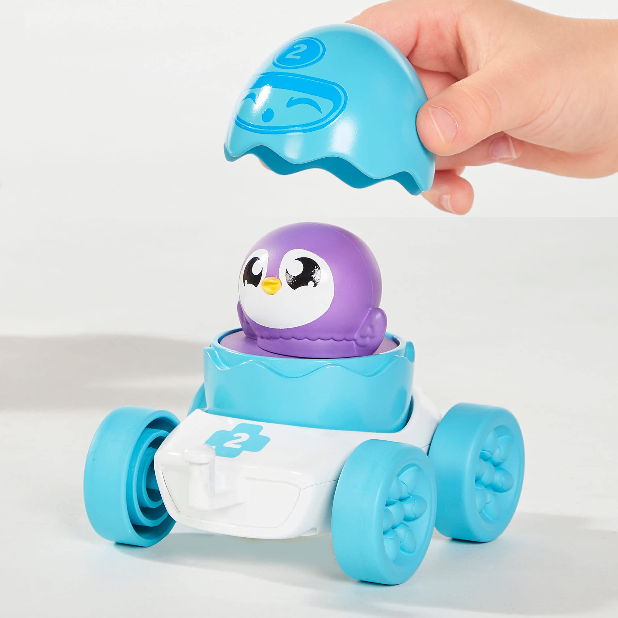 Toomies Hide & Squeak Egg Racers, Color Matching, Sorting Toy, 12+ Months