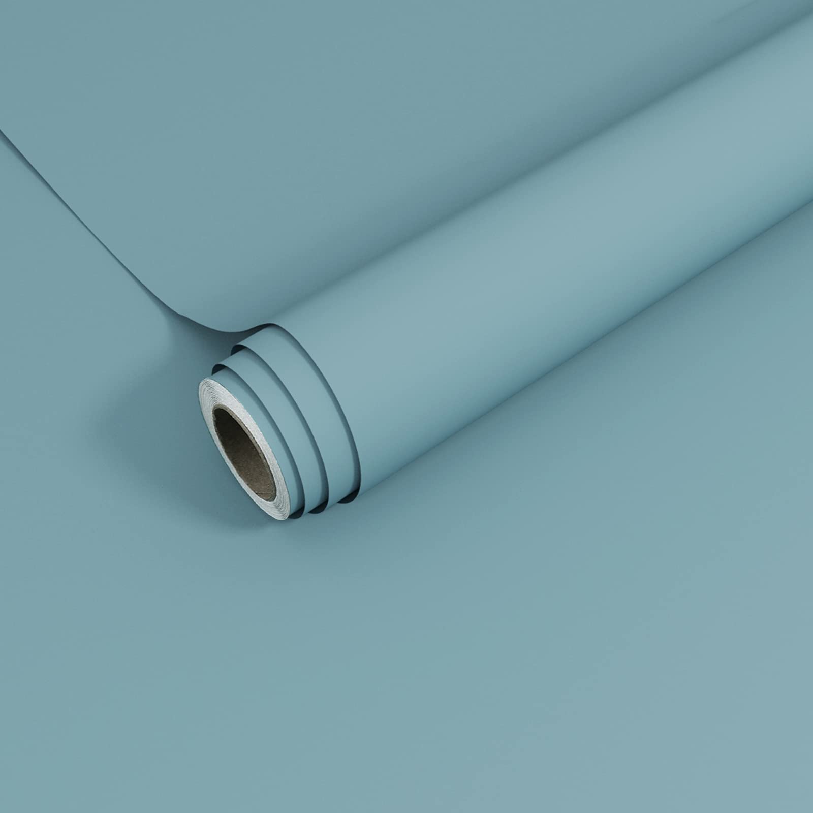 VEELIKE 15.7''x118'' Ocean Blue Wallpaper Peel and Stick Thickening Self Adhesive Blue Contact Paper Waterproof Decorative Vinyl Film for Walls Countertops Cabinets Shelf Drawer Liners Bedroom Kitchen