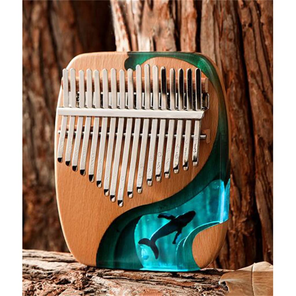 WSSBK 17-Key Musical Instrument Beech Ocean Whale Thumb Finger Piano Creative Music