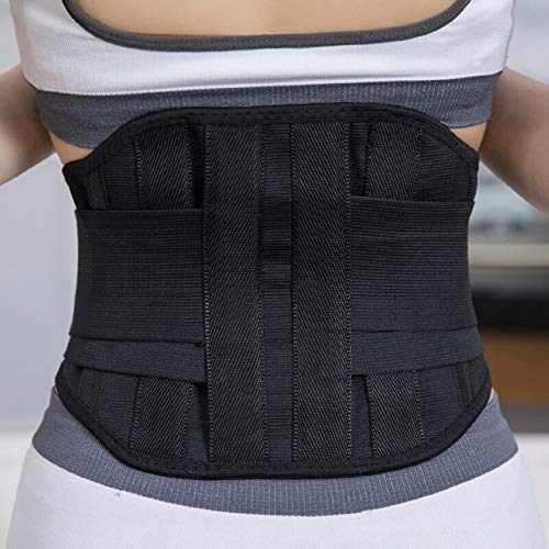 TANGIST Back Support Belt Lower Back Brace With Adjustable Straps And Built-in Splints, Lumbar Belt For Pain Relief And Injury Prevention (Size : M)