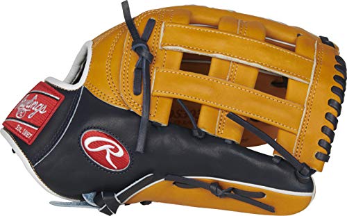 Rawlings Pro Preferred Baseball Glove, 12.75 inch, Pro-H Web, Right Hand Throw, Tan