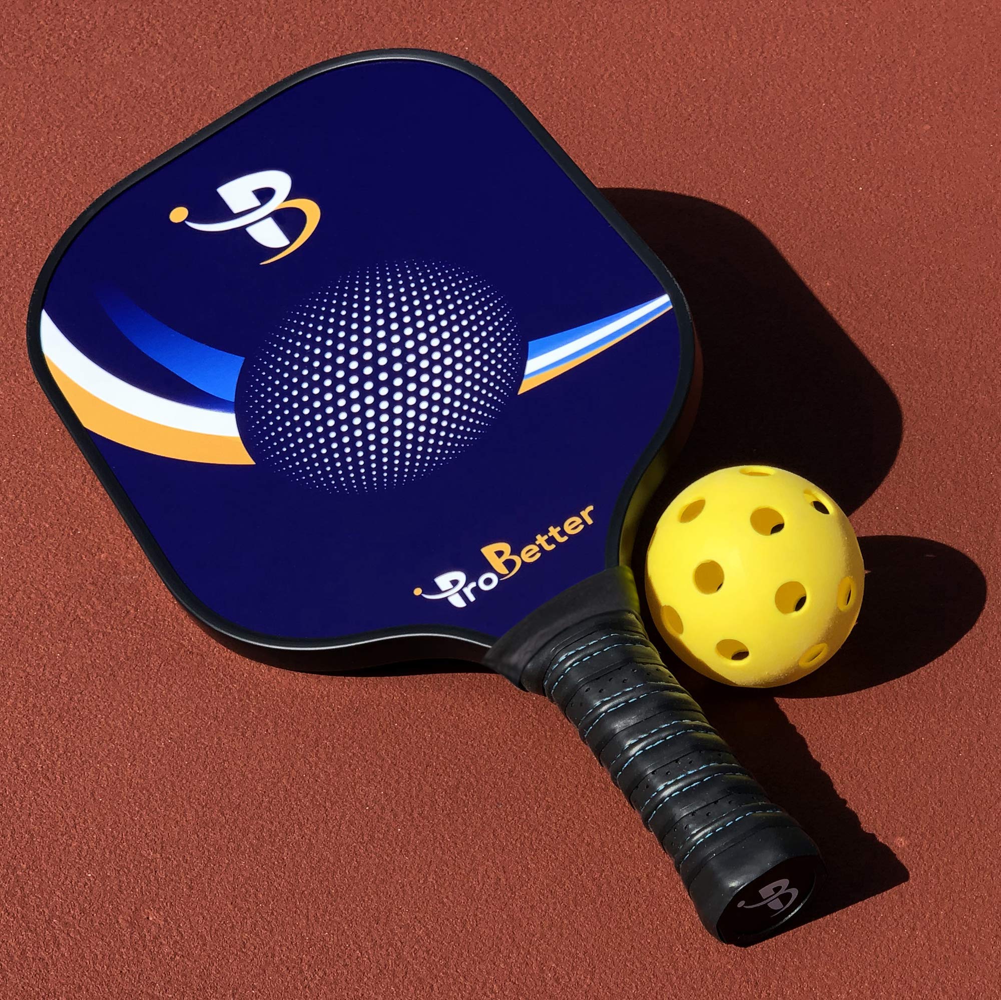 ProBetter Pickleball Paddle - USAPA Approved - Graphite Face Honeycomb Core - Edge Guard - Pickleball Racket Cover - Premium Cushion Grip Provides Perfect Balance Power Control for All Players