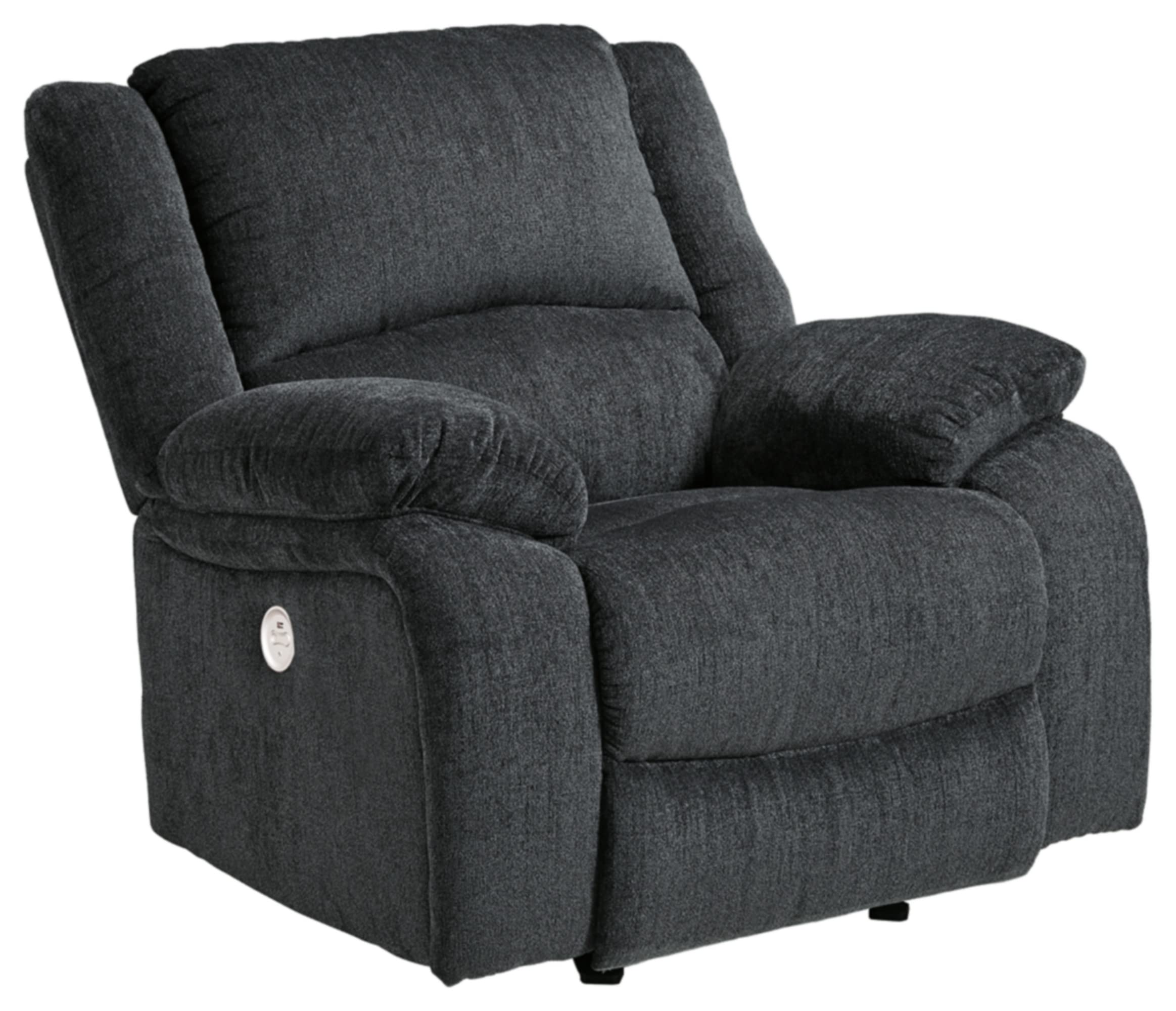 Signature Design by Ashley Draycoll Contemporary Power Rocker Recliner, Dark Gray