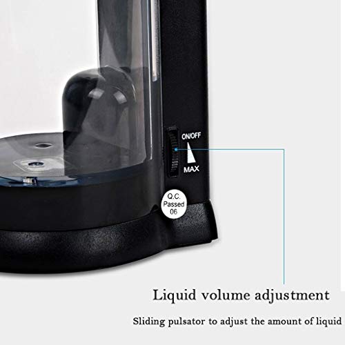 Soap Dispenser Creative Automatic Soap Dispenser Wall-Mounted Transparent Soap Dispenser ABS Kitchen Bathroom Emulsion Dispenser Bathroom Soap Dispenser (Color : Black)