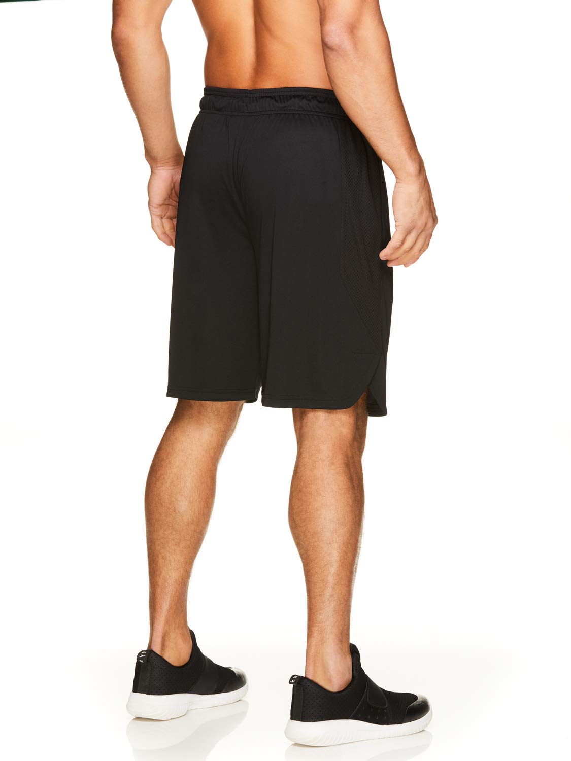 Reebok Men's Drawstring Shorts - Athletic Running & Workout Short w/Pockets - Fixed Training Black, Small