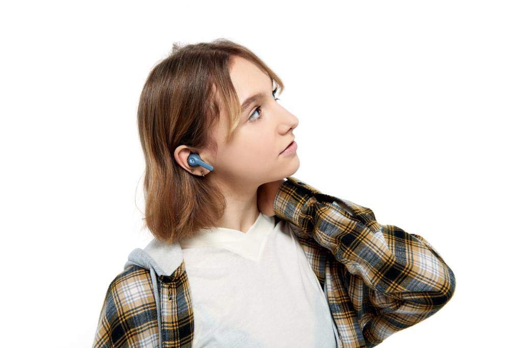 Skullcandy Indy Fuel In-Ear Wireless Earbuds, Wireless Charging, 30 Hr Battery, Microphone, Works with iPhone Android and Bluetooth Devices - Grey