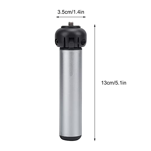 Xirfuni Action Camera Tripod, Durable CNC Process Mini Foldable Tripod for Extension Rod for Mobile Phone for Sports Camera