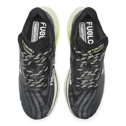 New Balance Men's FuelCell SuperComp Trainer V2 Running Shoe, Black/Thirty Watt, 10.5