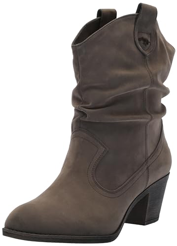 Rocket Dog Women's Sheriff Vintage Worn PU Western Boot, Brown, 8.5 M US