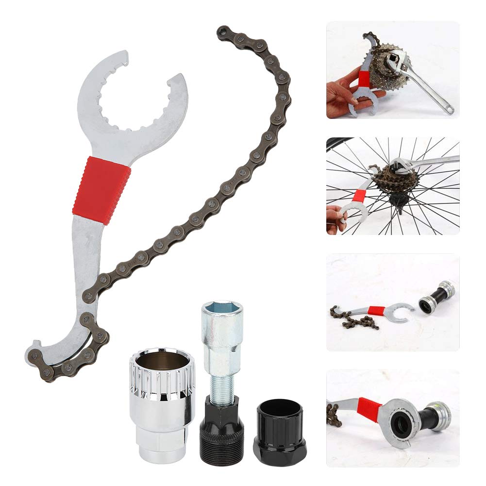 Uxsiya Road Bike Repair Tool Kits, Multifunction Portable Mountain Bike Repair Tool Easy to Operate Durable for Maintenance