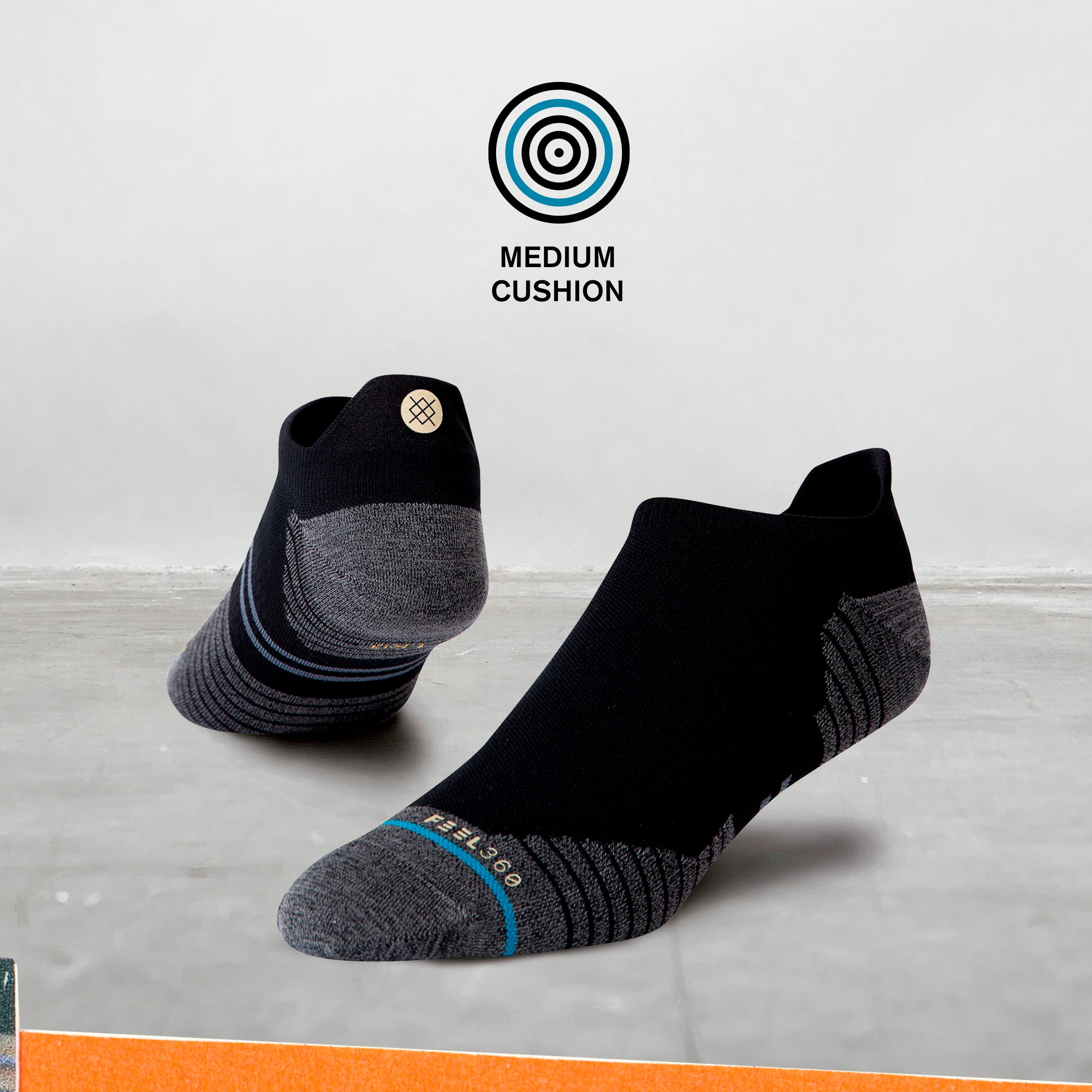 Stance Versa Tab Socks (X-Large, Black)