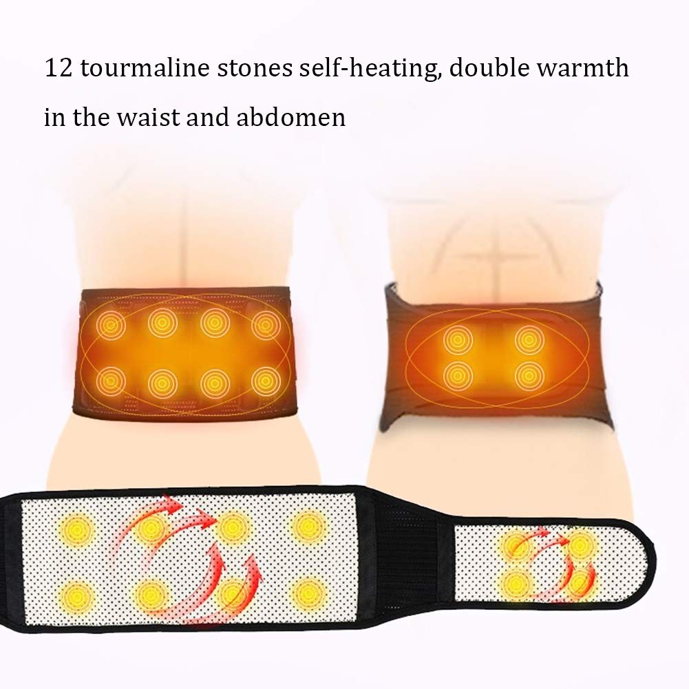 TANGIST Back Support Brace Self-heating Lower Lumbar Belt Pain Relief For Sciatica, Backache, Slipped Disc, Spinal Stenosis, Spine Injury (Size : XL)