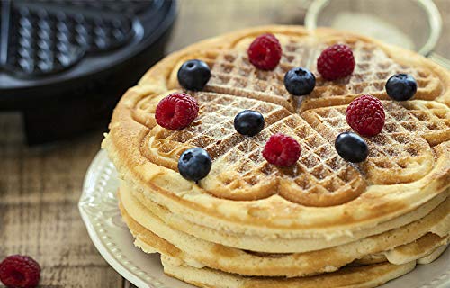 Waffle Maker 9“ Non-Stick Waffler Iron Stuffler Stuffed Wafflera 1200W Adjustable Browning Control, Electric Baker Makes Thick, Fluffy Waffles, Kitchen Essential for Breakfast