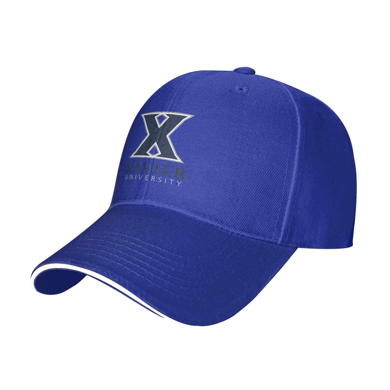Xavier University Sandwich Cap Unisex Classic Baseball Capunisex Adjustable Casquette Dad Hat Blue