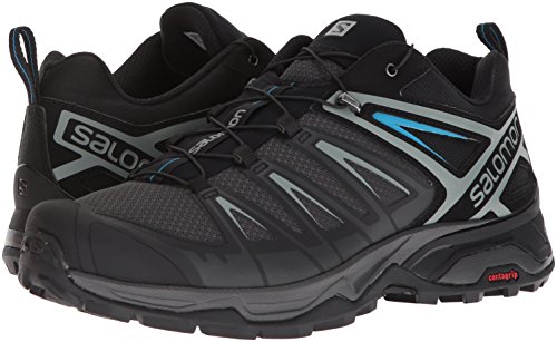 Salomon X Ultra 3 Hiking Shoes for Men, Phantom/Black/Hawaiian Surf, 12