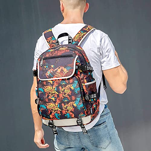 Soccer Player C-Ronaldo Individualized Laptop Outdoor Multifunction Backpack Travel Daypack Fans Bag For Men Women