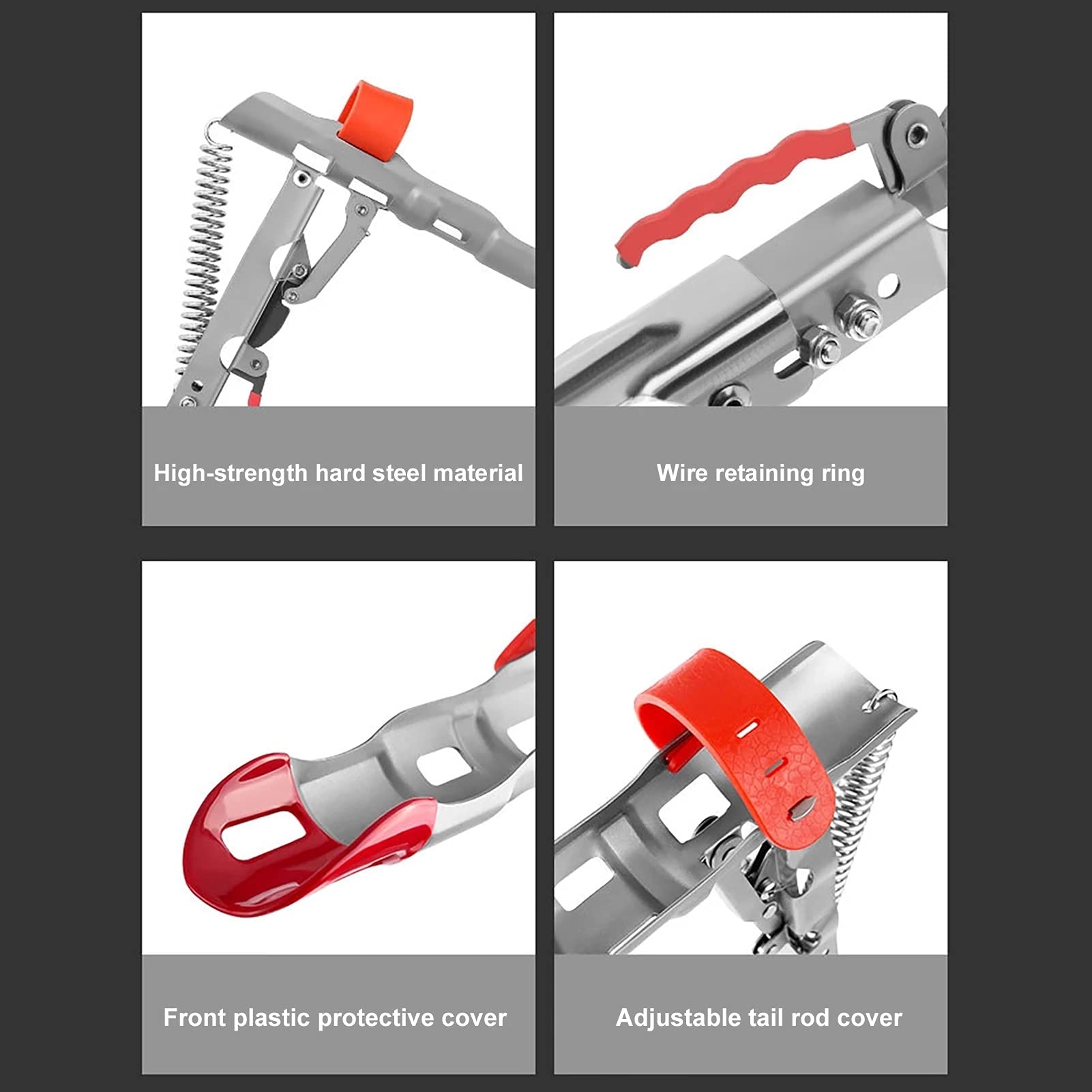 TWDYC Sensitive Fishing Rod Holder Spring Automatic Full Stainless Steel Adjustable Sensitivity Folding Fishing Accessories Bracket