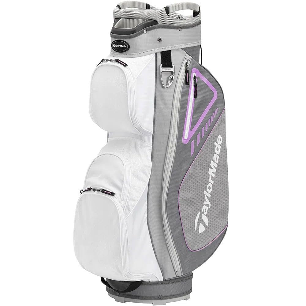 Taylormade Women's Select ST Cart Bag, Kalea, 14-Way top, Cool Gray, Lavender
