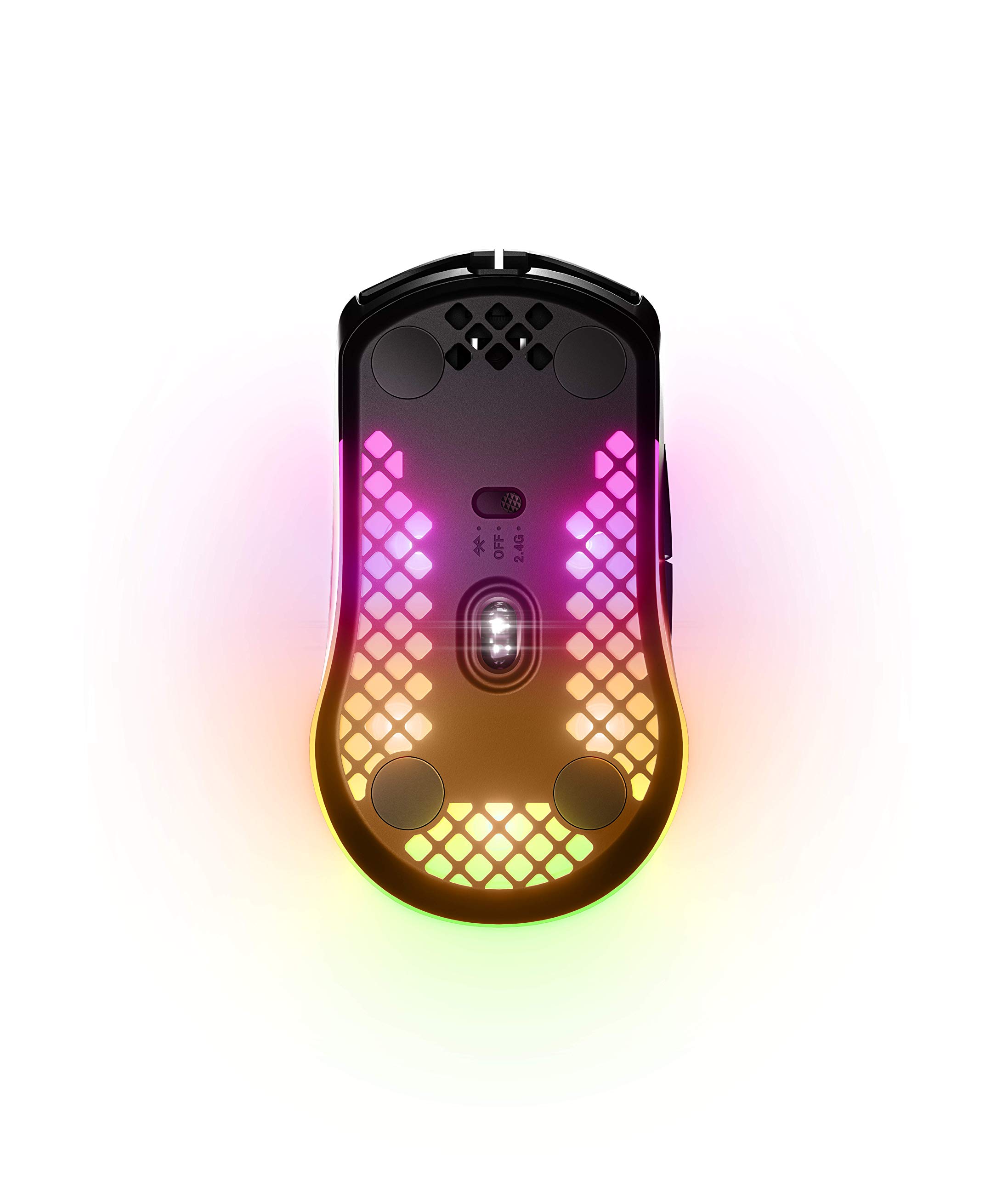 SteelSeries Aerox 3 Wireless Gaming Mouse, 18,000 CPI TrueMove Air Optical Sensor, Ultra-Lightweight Water Resistant Design, 200 Hour Battery Life, Certified Refurbished