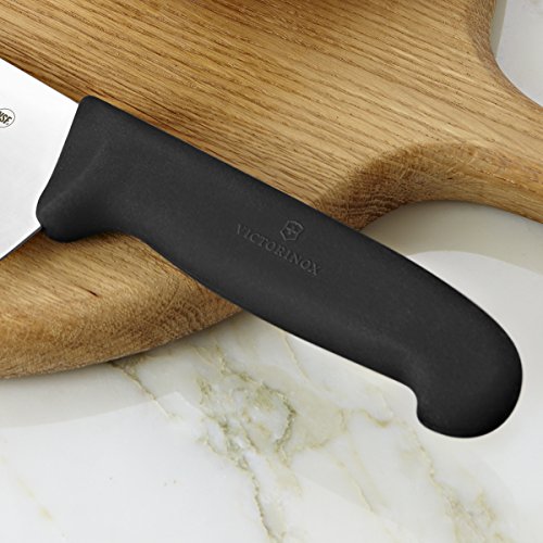 Victorinox 10 in. Chef's Knife & Fibrox Pro 6-inch Curved Boning Knife with Semi-Stiff Blade, Black