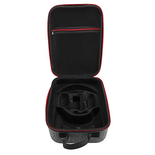 VR Headset Storage Bag with Shoulder Strap Black/Grey Hard Portable Carrying Case Waterproof Nylon for Oculus Quest VR Glass Travel Gaming(Gray)
