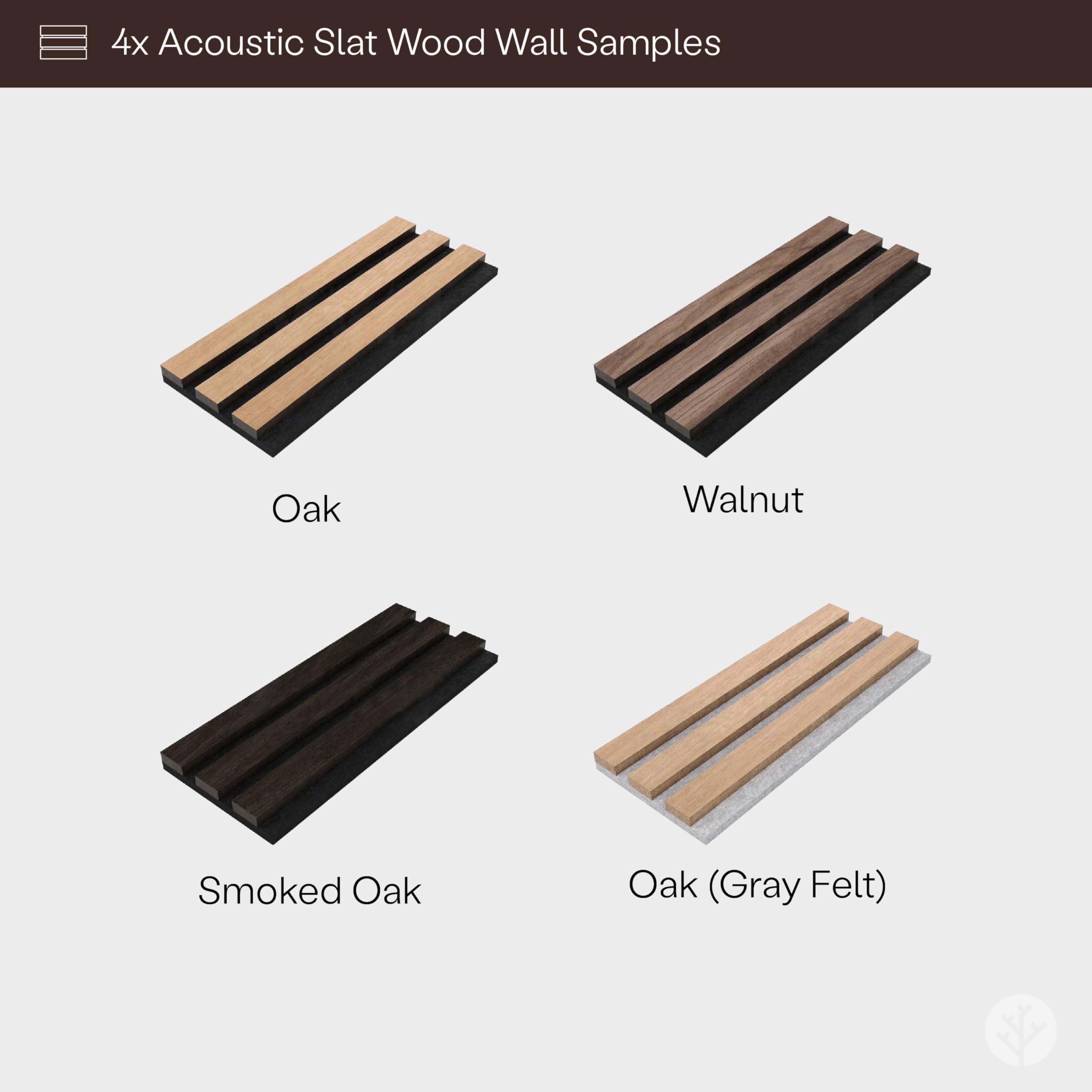 WVH Slatpanel Acoustic Wood Wall Panels - Soundproof Slatted Wood Panels for Wall and Ceiling (β6 x 4" x 0.78") - 3D Textured Panel for Interior Wall Decor for Homes, Offices, Studios