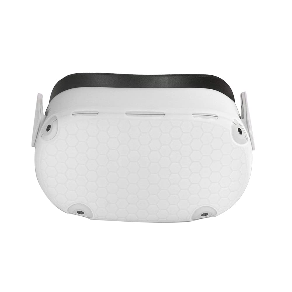 StarMei HJXD VR Shell Front Face Protector Cover for Oculus Quest2,Washable Anti Scratch Anti Shock Anti Dust, Premium Materials, Comfortable Experience (White)