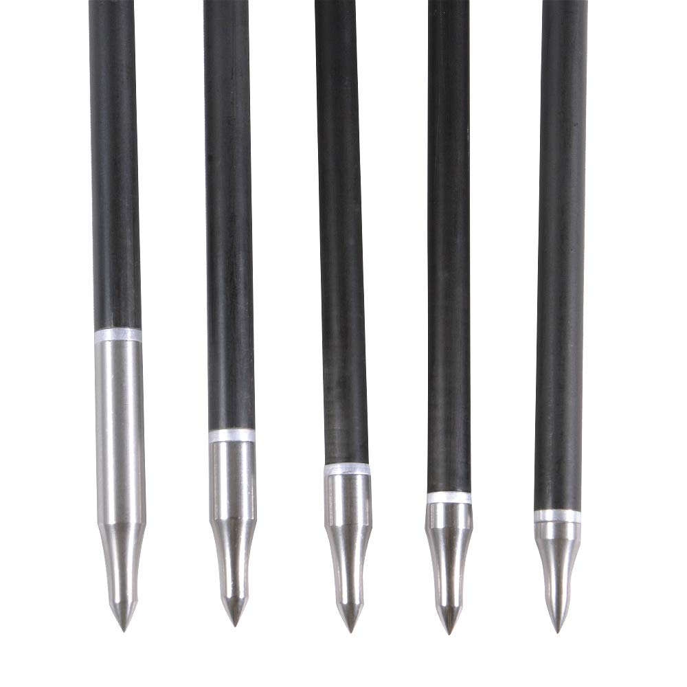 SHARROW 12 pcs Archery Field Points 75/100/125/150/200/250/300 Grain Broadheads Target Practice Field Tips Hunting Arrow Tip Screw-in Arrowhead for Recurve Compound Bow Crossbow (75grain)