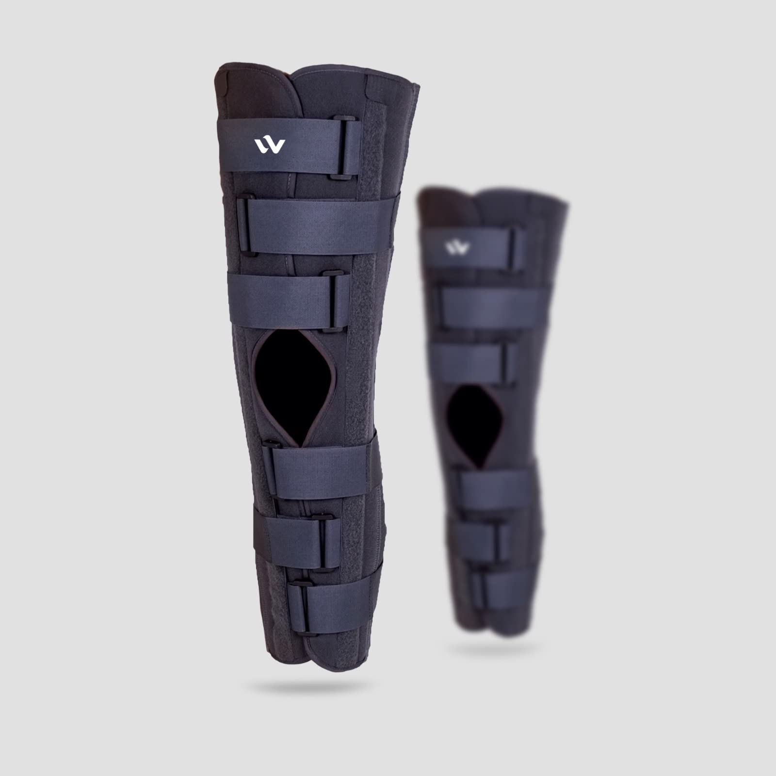 WEHR Genucare Knee Immobilizer â Professional Knee Brace for Post-Op Immobilization and Meniscus Injuries â Knee Support for Men and Women with Adjustable Hook and Loop Straps (Small)