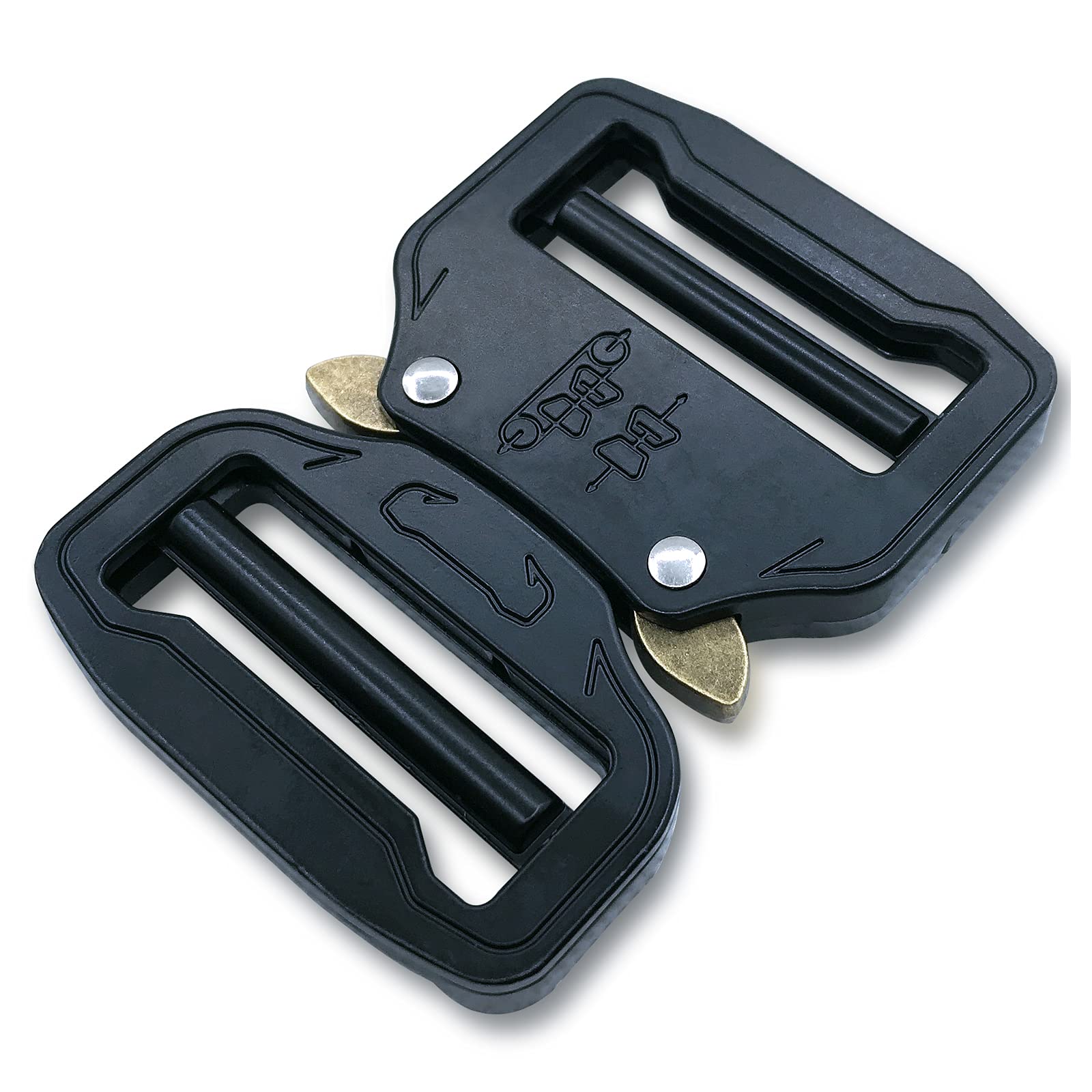 TXZWJZ Metal Buckle Dual Adjustable Tactical Belt Buckle,1.5inch(38mm) Heavy Duty Belt Buckle
