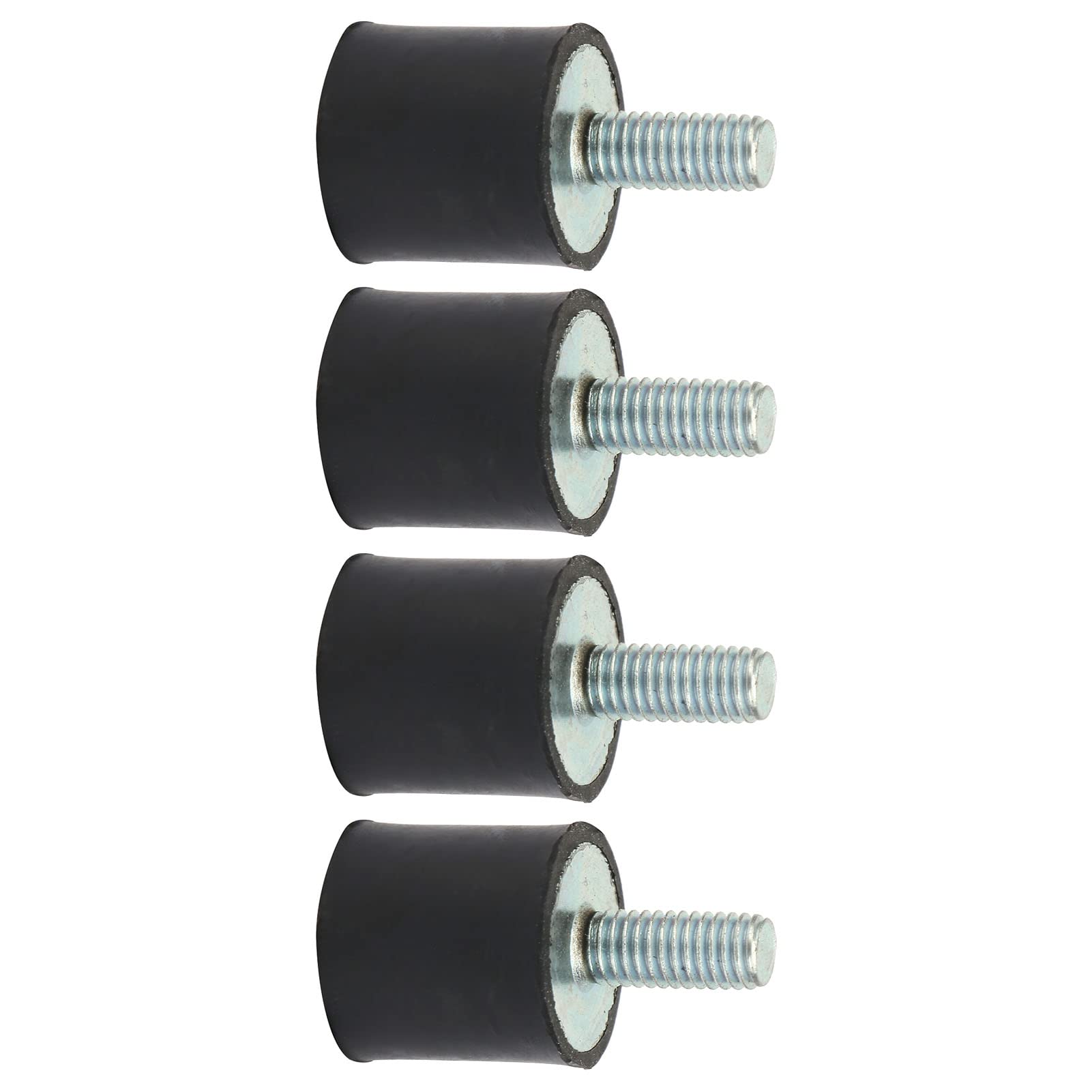 Rubber Mounts, 4pcs M3 M5 M6 Anti Vibration Silentblock Car Boat Bobbins for Air Compressors, Diesel Engines, Gasoline Engines, Water Pumps(VD15*15 M5*12)