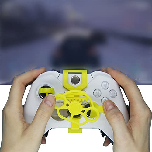 YiDey Racing Games Mini Steering 3D Printed Wheel For X --box one/X/S/Elite, Auxiliary Controller Game Joystick Simulator, Racing Game Replacement Accessory (Red)
