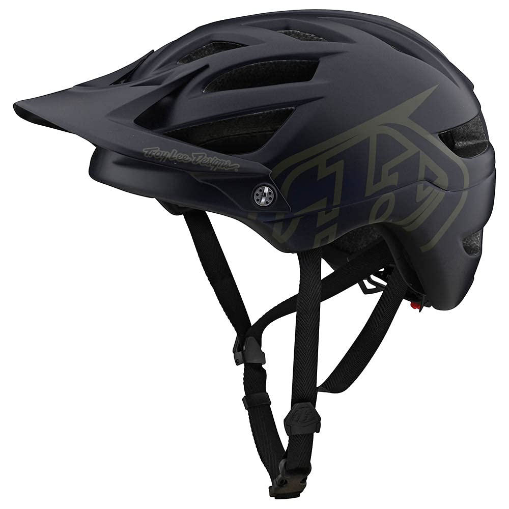 Troy Lee Designs Adult|All Mountain|Mountain Bike Half Shell A1 Helmet Drone (Navy/Olive, SM)