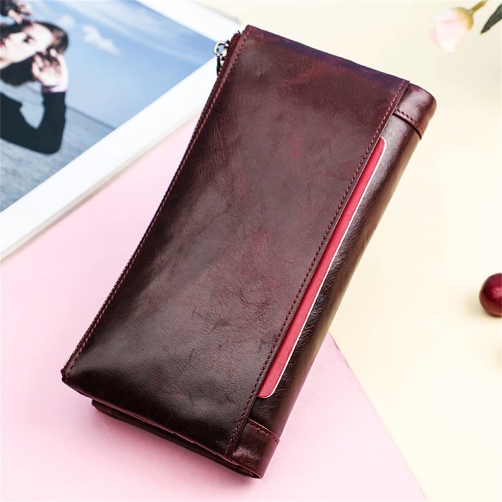 WYFDP Women Wallet Leather Wallet Card Holder Female Long Purse Phone Pocket Large Capacity Clutch Wallets