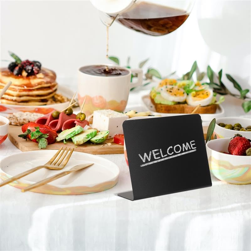 SUMECH Sign Chalkboard Mini Board Signs Food Buffet Party Chalkboards Labels Message Blackboard Chalk Table Display Price Tabletop