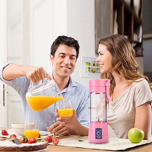 Portable Blender, Personal Mixer Fruit Rechargeable with USB, Mini Blender for Smoothie, Fruit Juice, Milk Shakes.