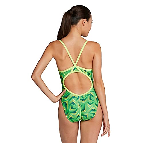 Speedo Play The Angles Pro LT Flyback-Vibrant Lime (Size 24/Girls 8)