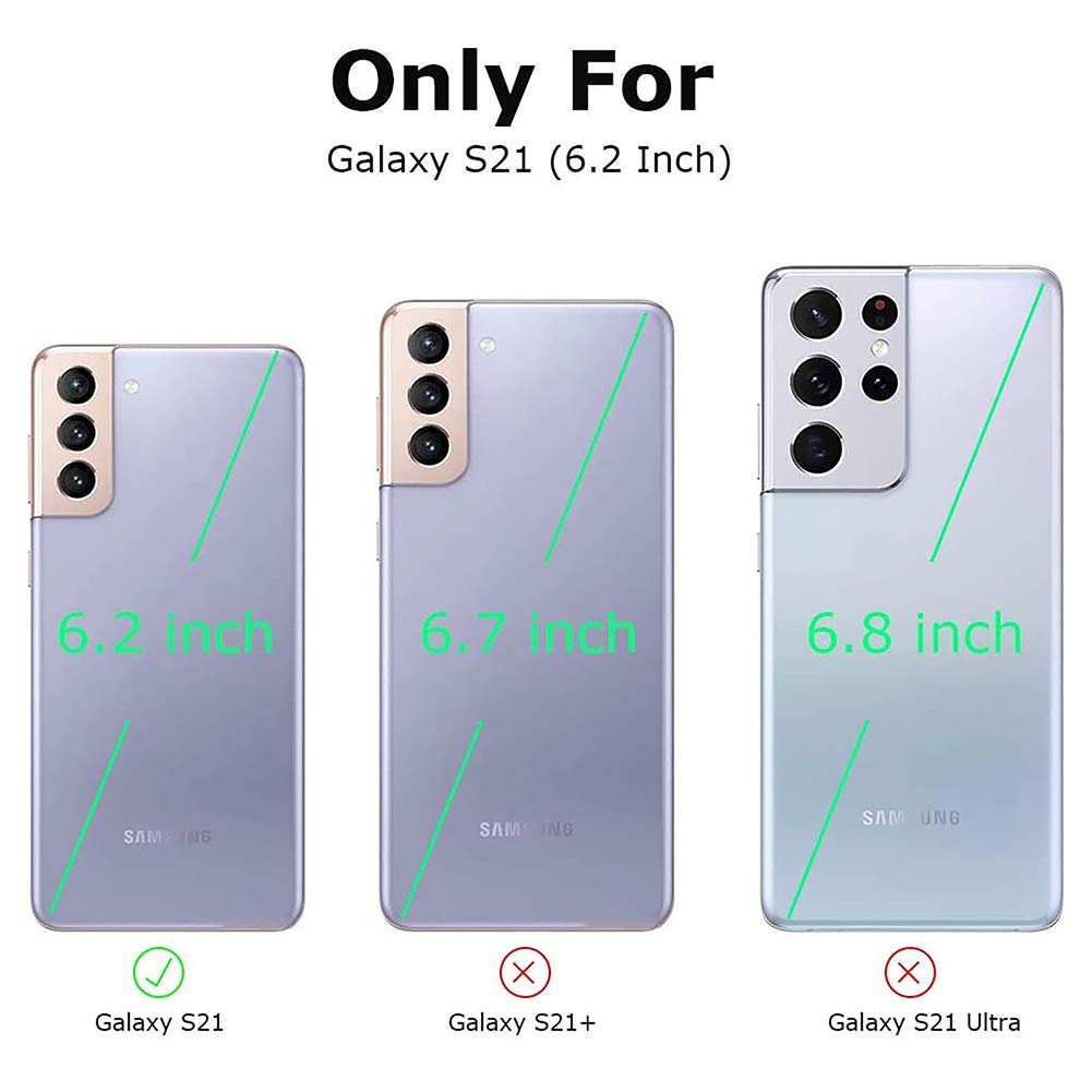 TEAUGHT Samsung Galaxy S21 5G Case (2021) 6.2 Inch Cute Moon Sun Star Universe Pattern Black Non-Slip Edge Hard PC Soft TPU Bumper Slim Shockproof Drop Protection