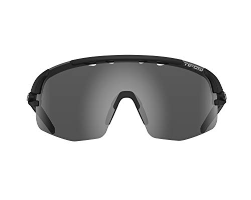 Tifosi Optics Sledge Lite Sunglasses (Matte Black, Smoke/AC Red/Clear)