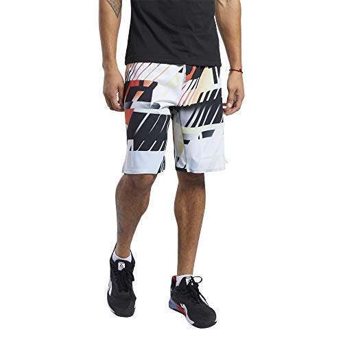 Reebok CrossFit Epic Cord lock- Amrap Shorts, Vivid Orange, 36"