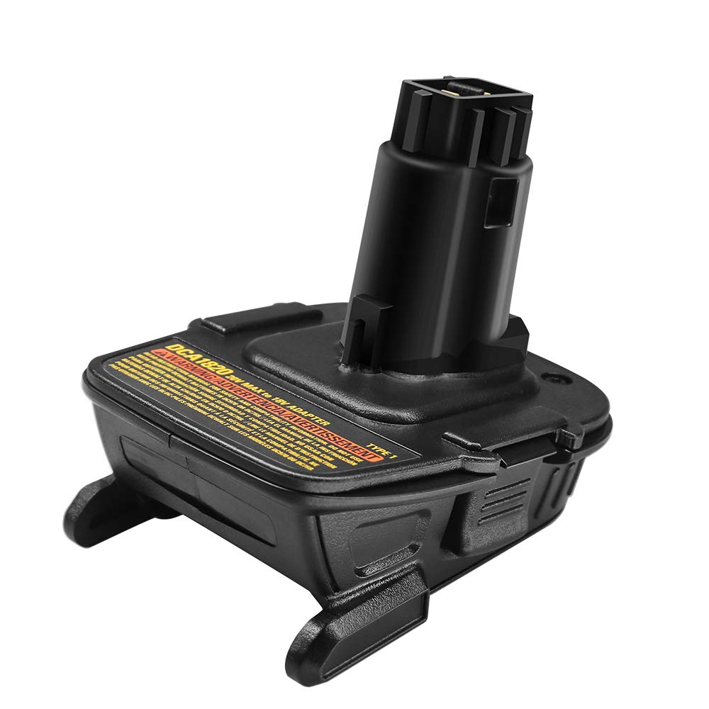 Replacement DCA1820 Dewalt 20V Battery Adapter for Dewalt 18V Tools Compatible with 20V MAX XR Lithium Battery DCB200 DCB201 DCB203 DCB203BT DCB204 DCB205 DCB206