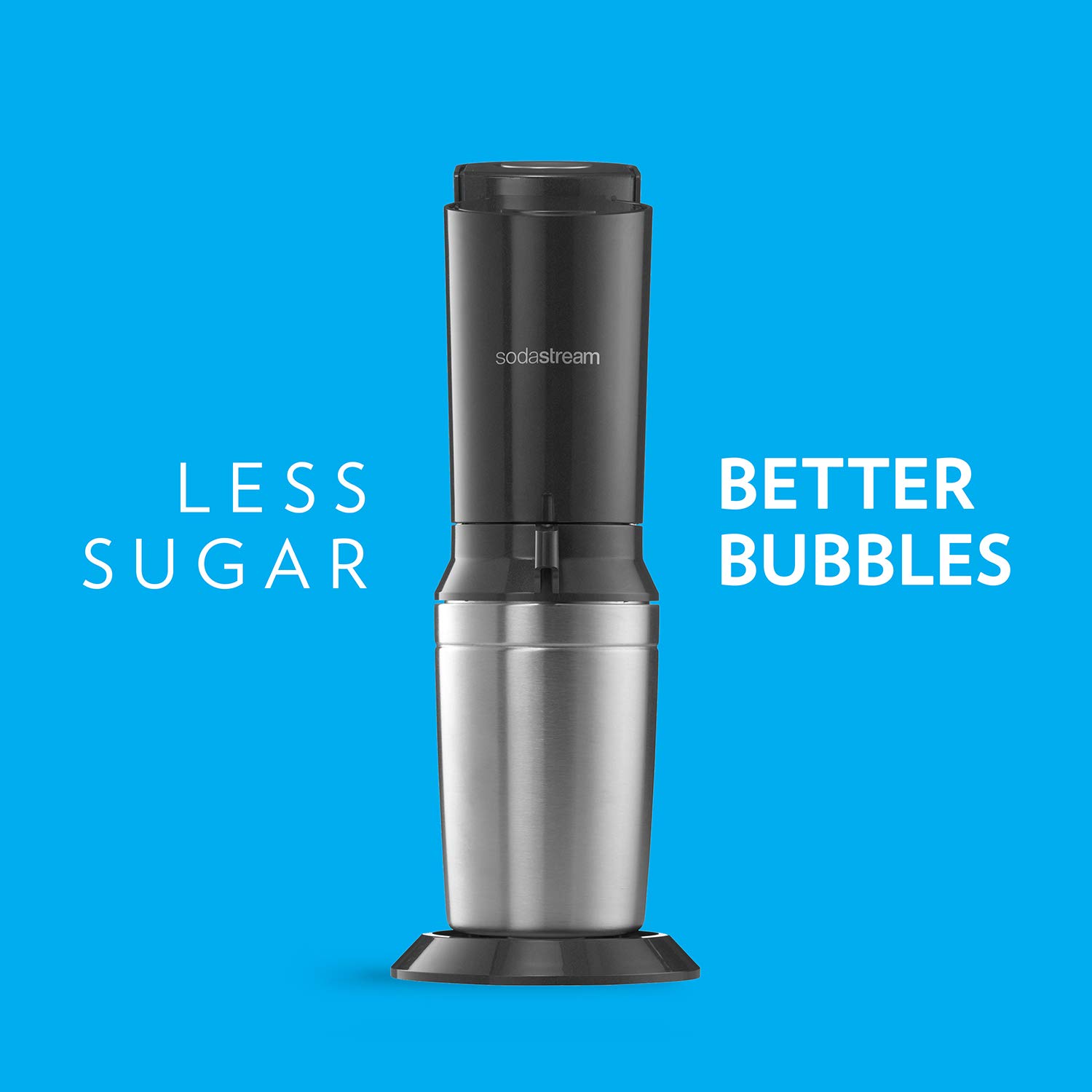 SodaStream Aqua Fizz Sparkling Water Maker Bundle (Black), with Co2, Glass Carafes, & 0 Calorie Fruit Drops Flavors