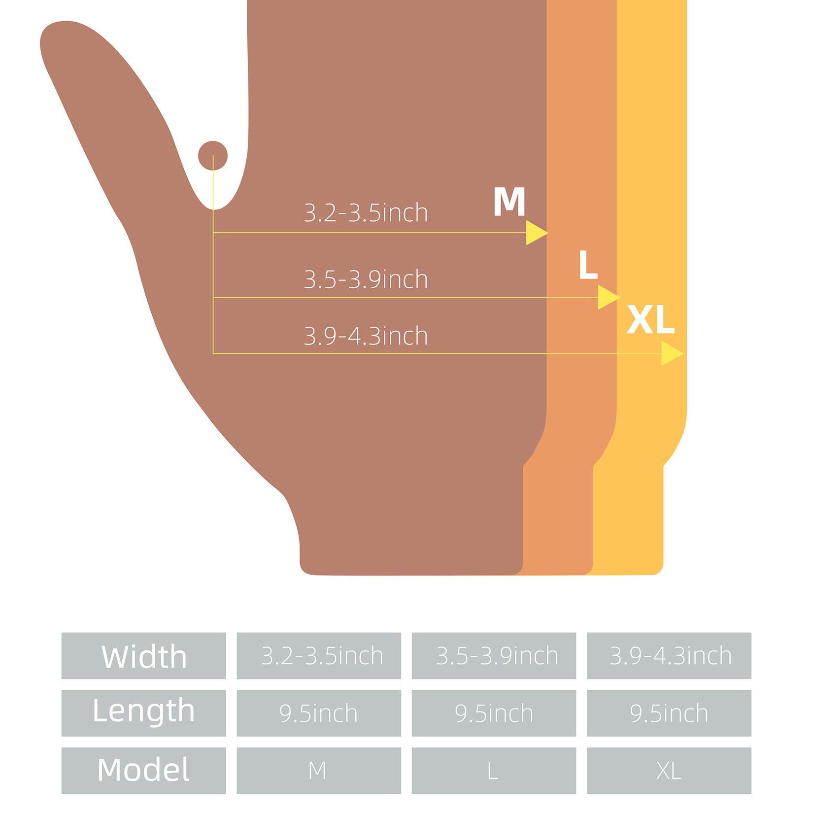 Oh! Trendy Disposable Medical Clear Vinyl Exam Gloves Industrial Gloves - Latex-Free & Powder-Free100PCS - Large