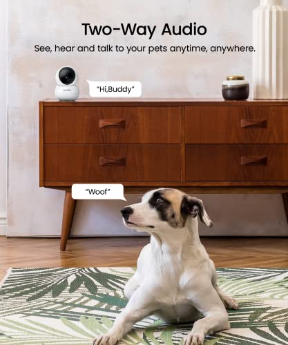 wansview Security Camera Indoor Wireless for Pet 2K Cameras for Home Security with Phone app and Motion Detection,Cat/Dog/Nanny/Baby Camera with Pan Tilt, SD Card & Cloud Storage, Works with Alexa