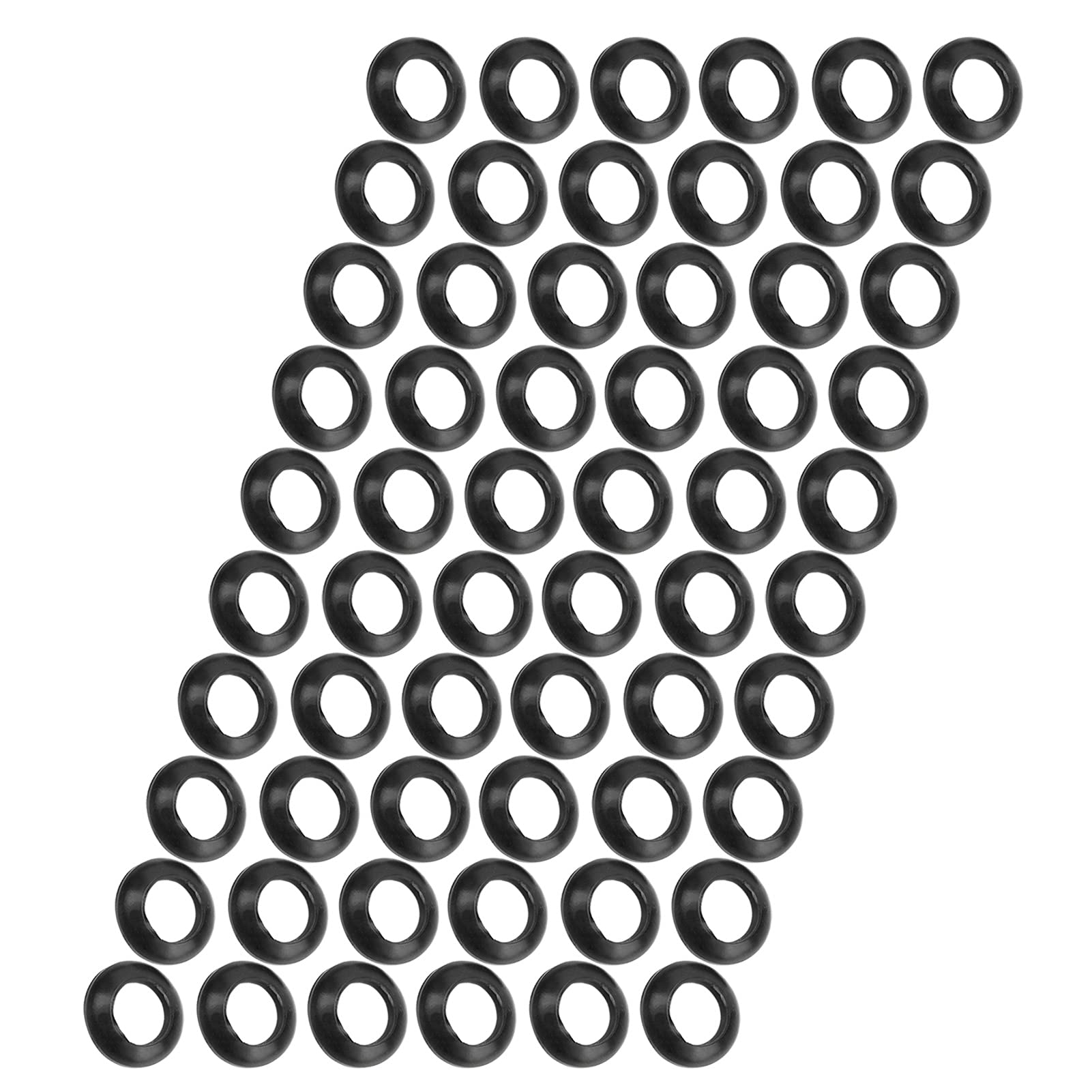 Winding Check Ring, 60PCS Fishing Rod Trim Ring Fishing Rod Building Silicone Elastic Winding Check Dress Ring Fishing Reel Care Accessories(13MM)