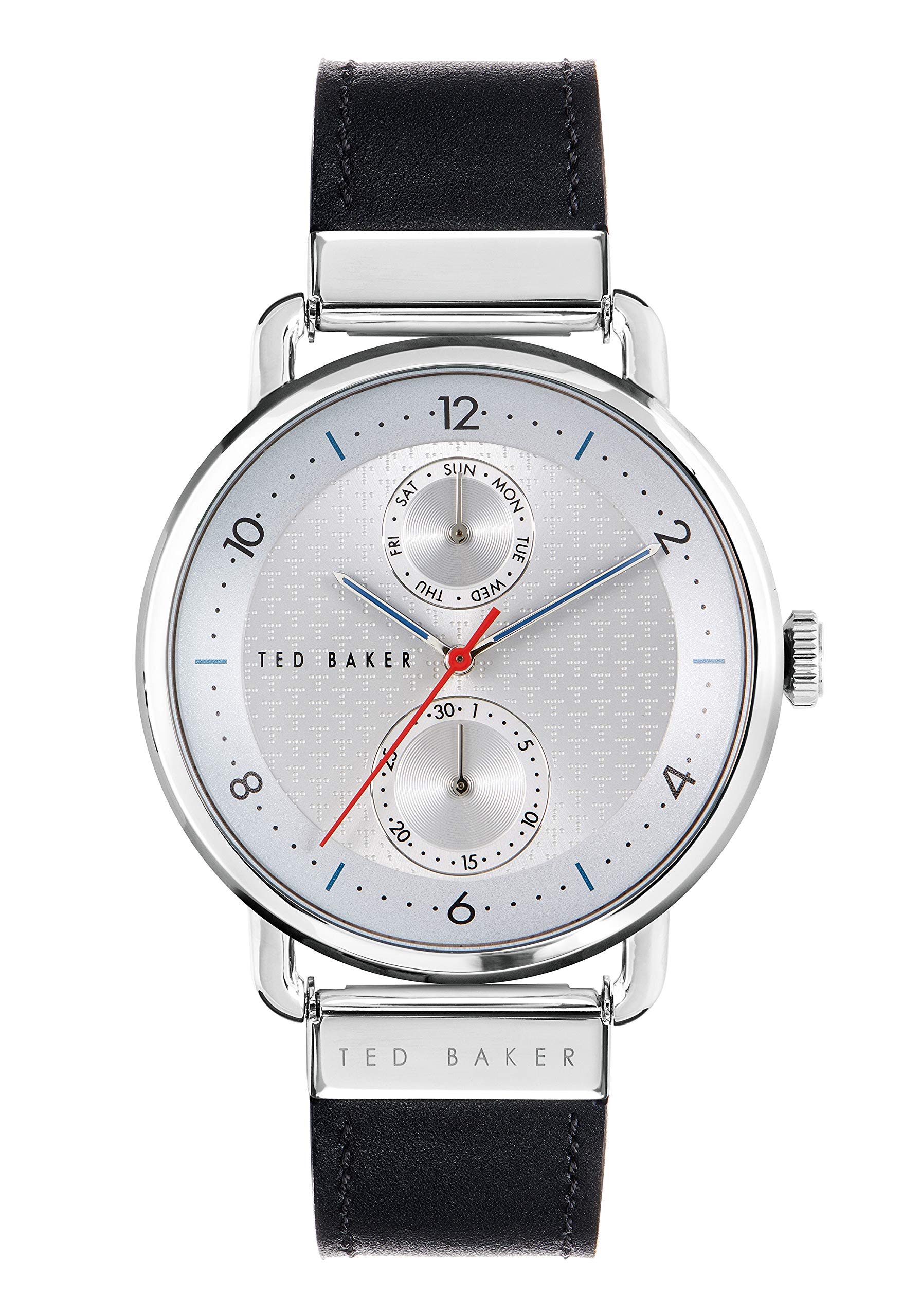 Ted Baker Brixam Men's Black Leather Strap Watch (Model: BKPBXF0019I)
