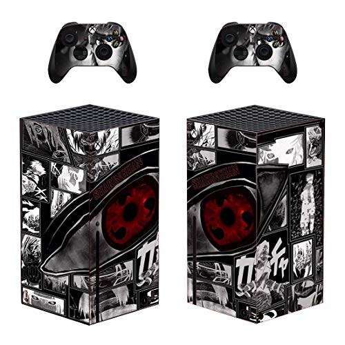 Shinobi Anime Decals Stickers Full Set Faceplate Skin for X-box-One-Series X Protection Kit by KAJAL MANI